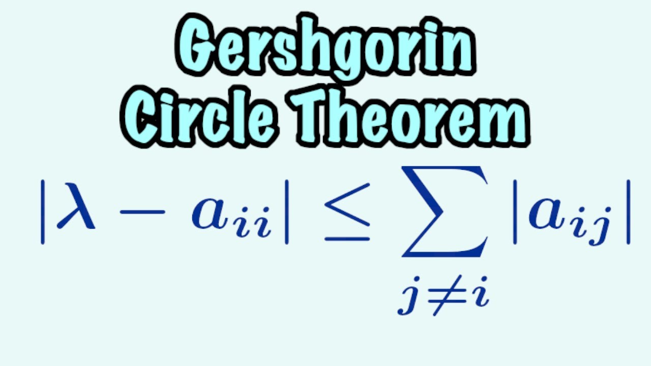 6 Facts You Must Know About Gershgorin Circle Theorem Facts